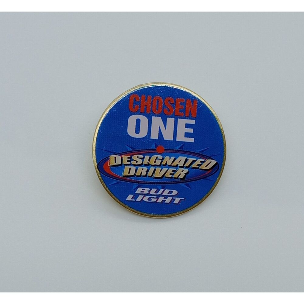 Vintage Bud Light Designated Driver Chosen One Pin - Gem